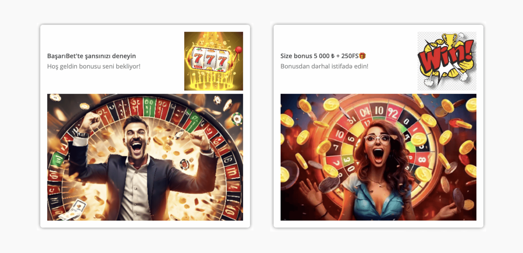 16 Gambling Ad Copy Examples and Creatives in Turkey | ROIAds Blog