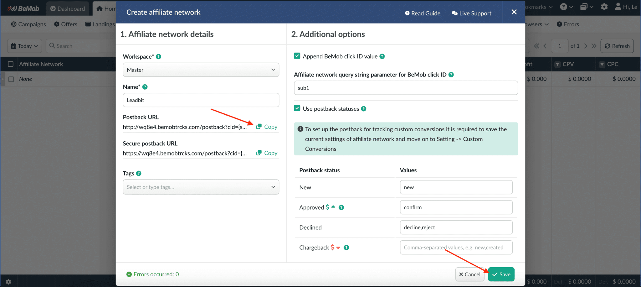 BeMob Tracker Setup: Tracking Conversions with ROIads | ROIAds Blog